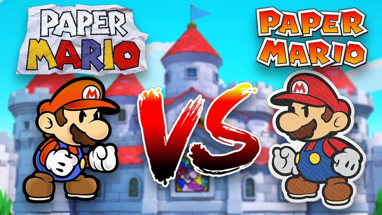 Paper Mario vs "Paper" Mario | Maniac Reviews - YouTube
