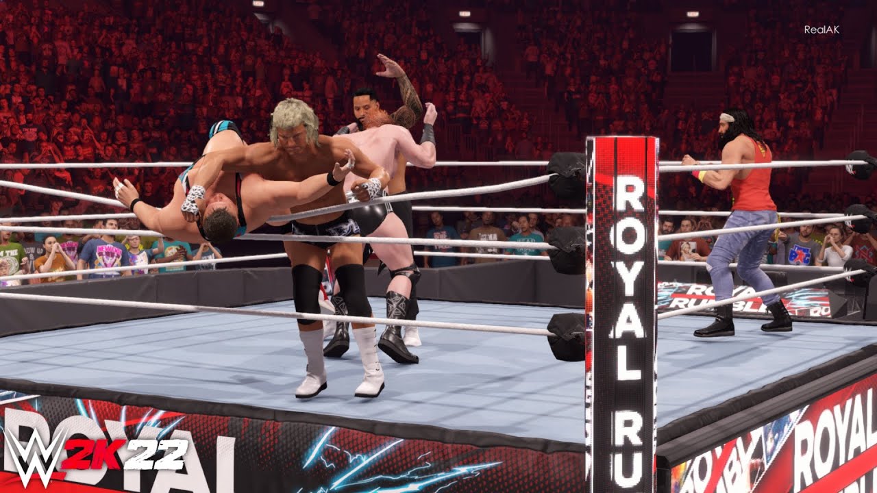 WWE 2K22 30 Man Royal Rumble Match - 30 Man Royal Rumble Gameplay - WWE ...