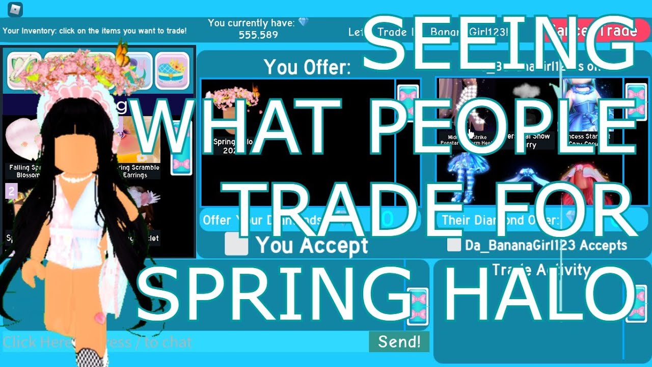 Seeing What People Trade For *SPRING HALO 2020* | Roblox Royale High ...
