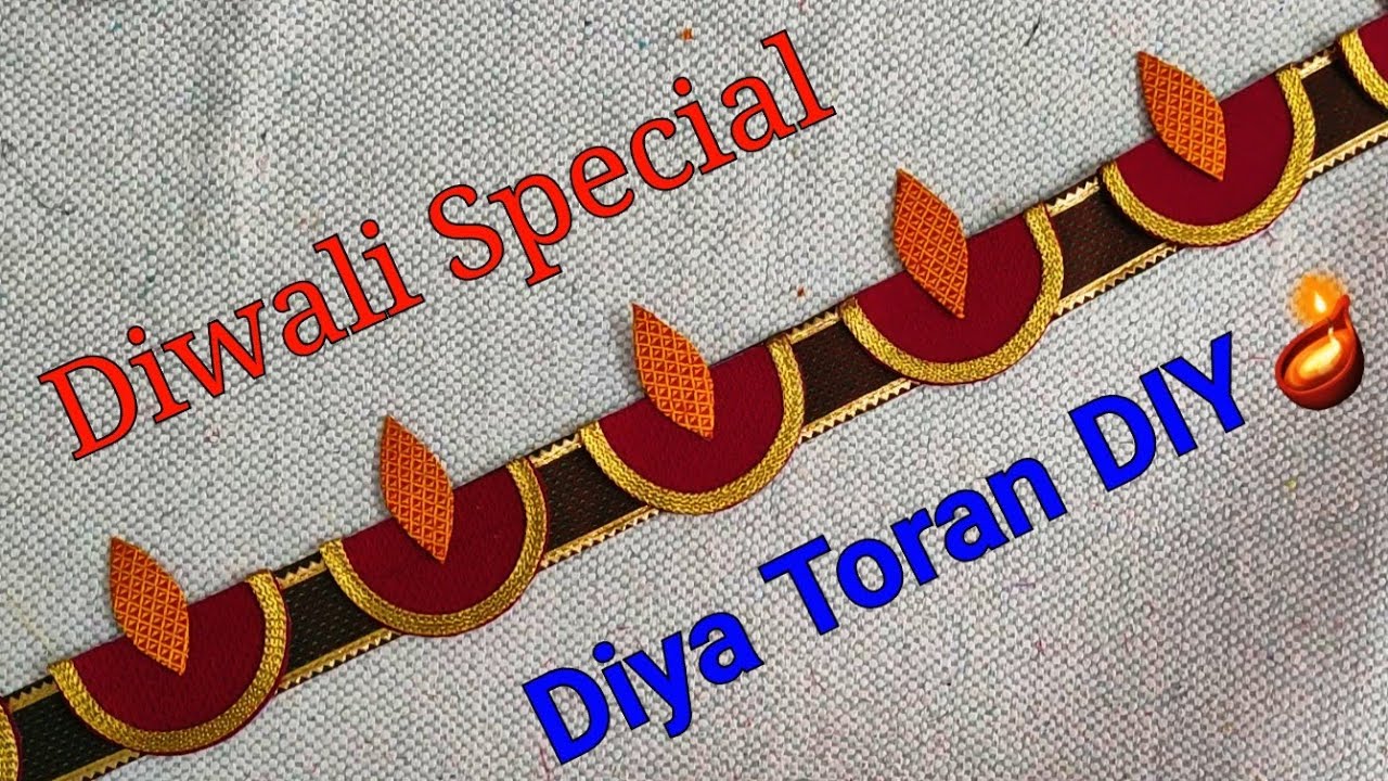 Diwali Special Diya Toran Easy Sewing Tutorial, Bandanwar, DIY Wall ...