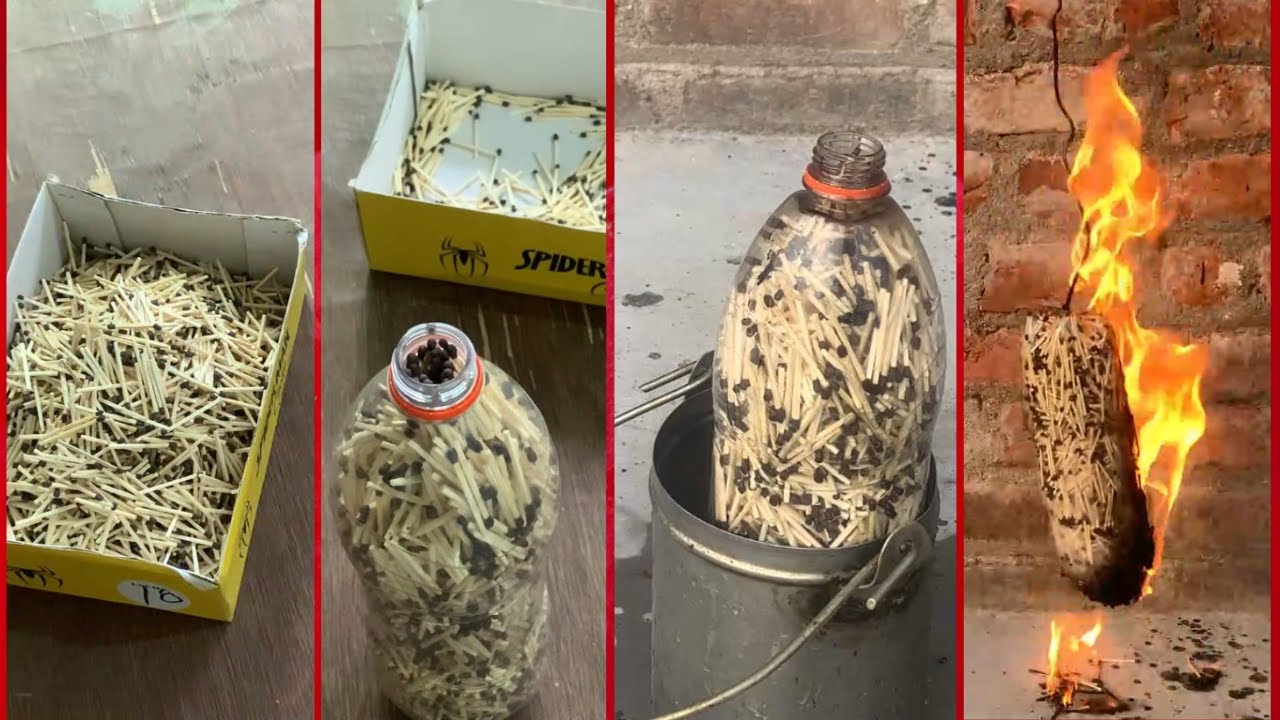 Experiment Matchstick Vs Bottle || Science Experiment Video - YouTube