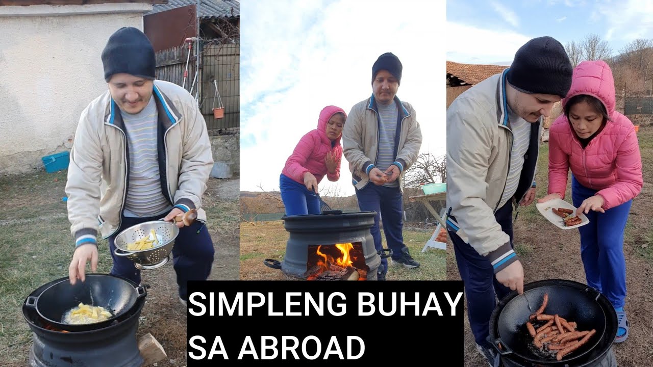 NAGLULUTO KAMI NG FRIED POTATOES AT ROMANIAN SAUSAGES - YouTube