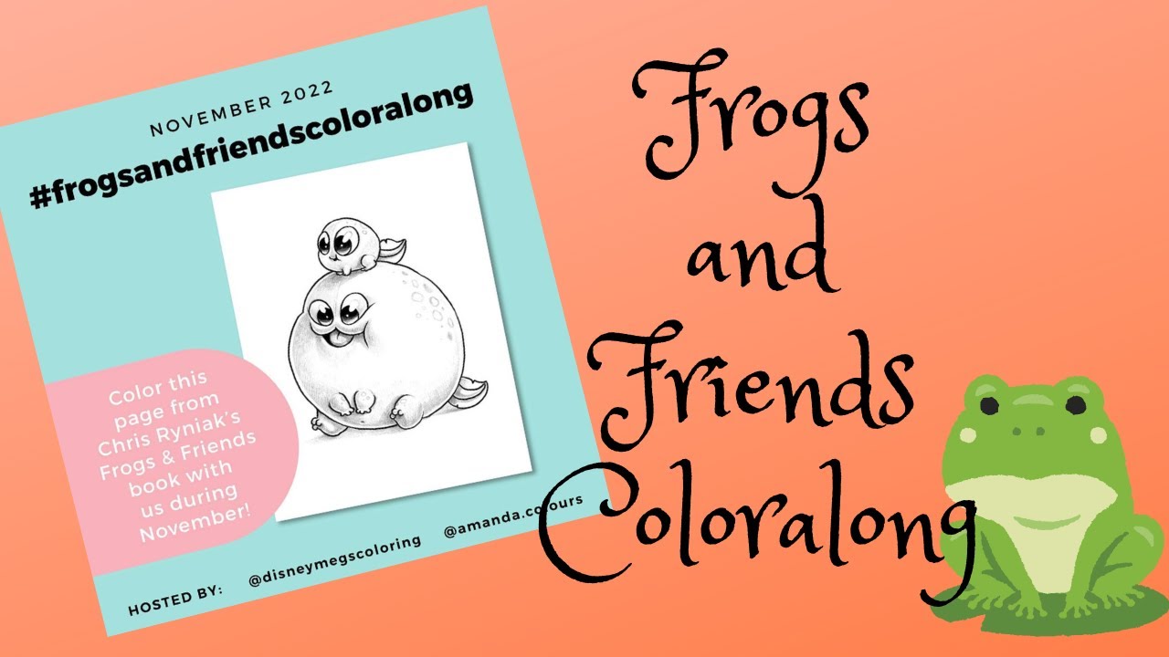 November Frogs and Friends Color Along - YouTube