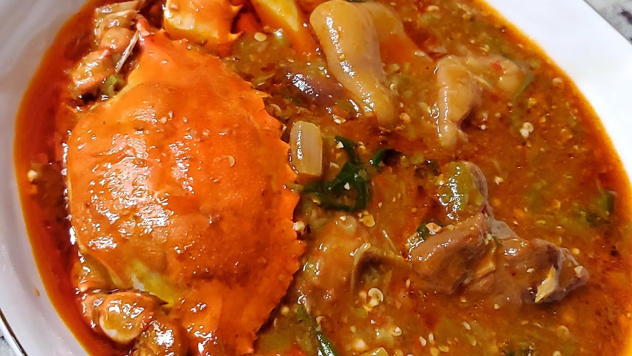 How to make my Crowd-Pleasing Ghanaian okro/okra soup/stew - YouTube