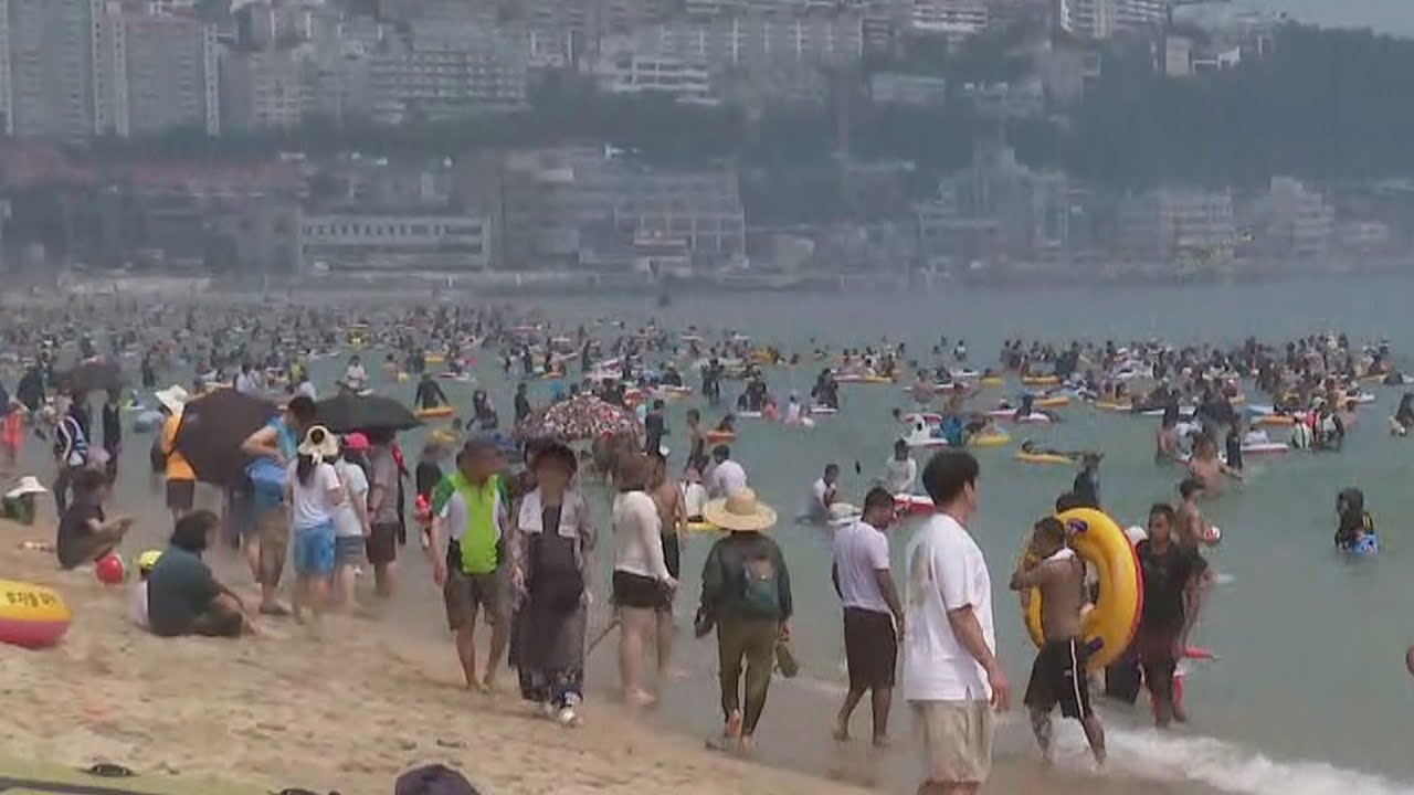 폭염에 해운대해수욕장 인파…안전사고·해파리 조심 연합뉴스tv Yonhapnewstv Youtube