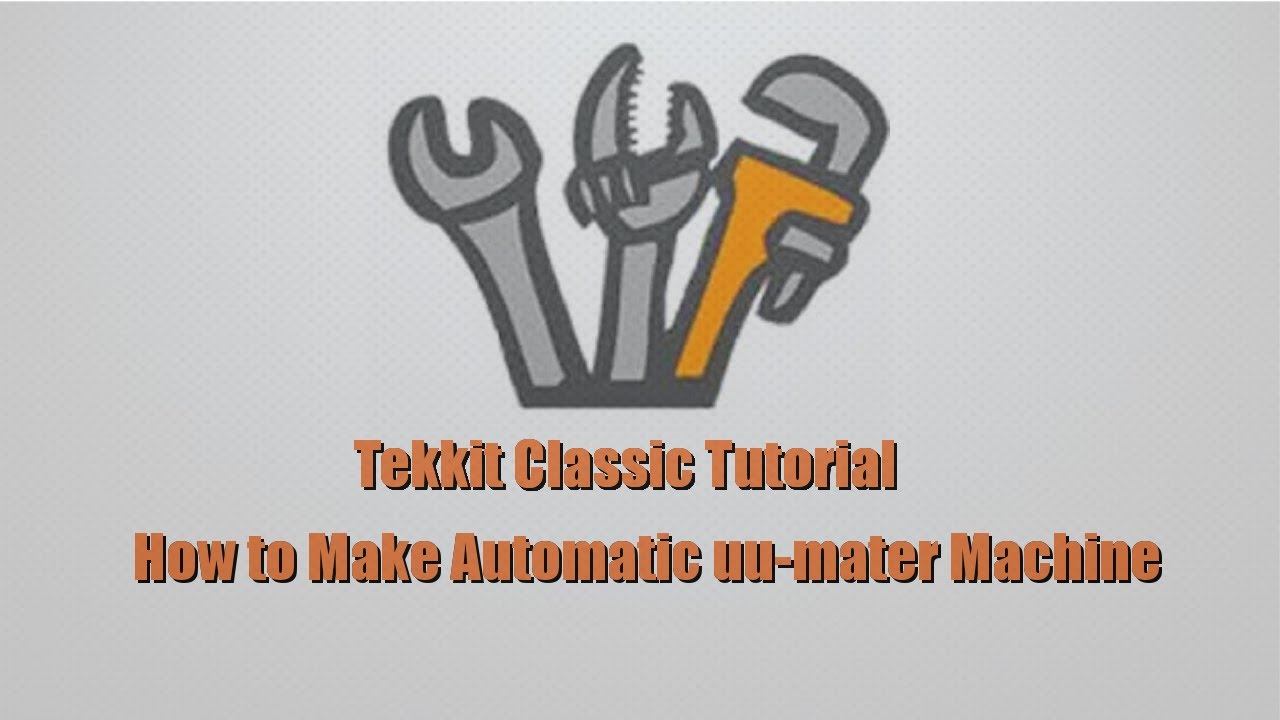 How to setup an Automatic uu-matter Machine in Tekkit! - YouTube