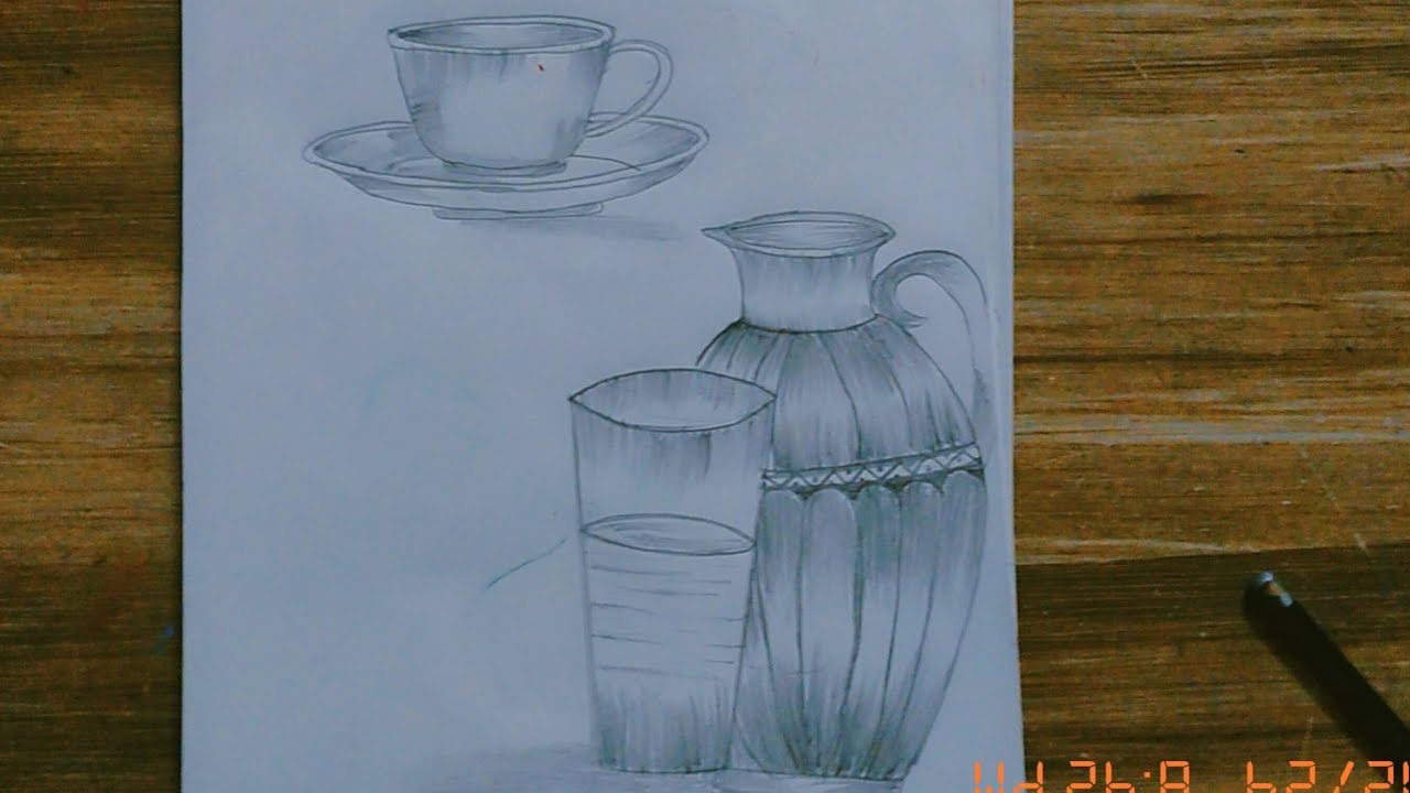 How to draw still life drawing in shade mariyam art & craft academy is ...