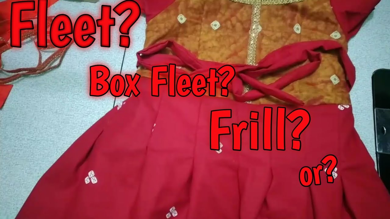 Frock Model../ Fleet or Box fleet or frill / or ???? - YouTube