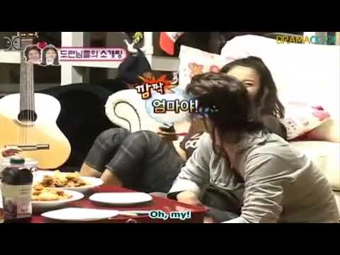 Jealous Kim Hyung Joong holds Hwang bo by neck😂 #kimhyungjoong #hwangbo