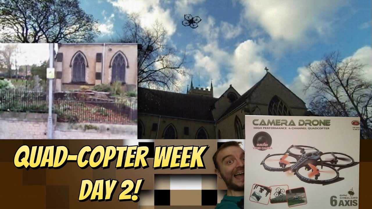 Quadcopter Camera-Drone: Mary Magdalene Church, Hucknall - Aerial Tour ...