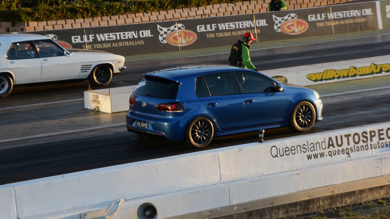 Golf R Drag Race - YouTube