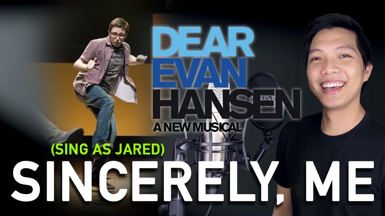 Sincerely, Me (Sing as Jared - Karaoke) - Dear Evan Hansen - YouTube