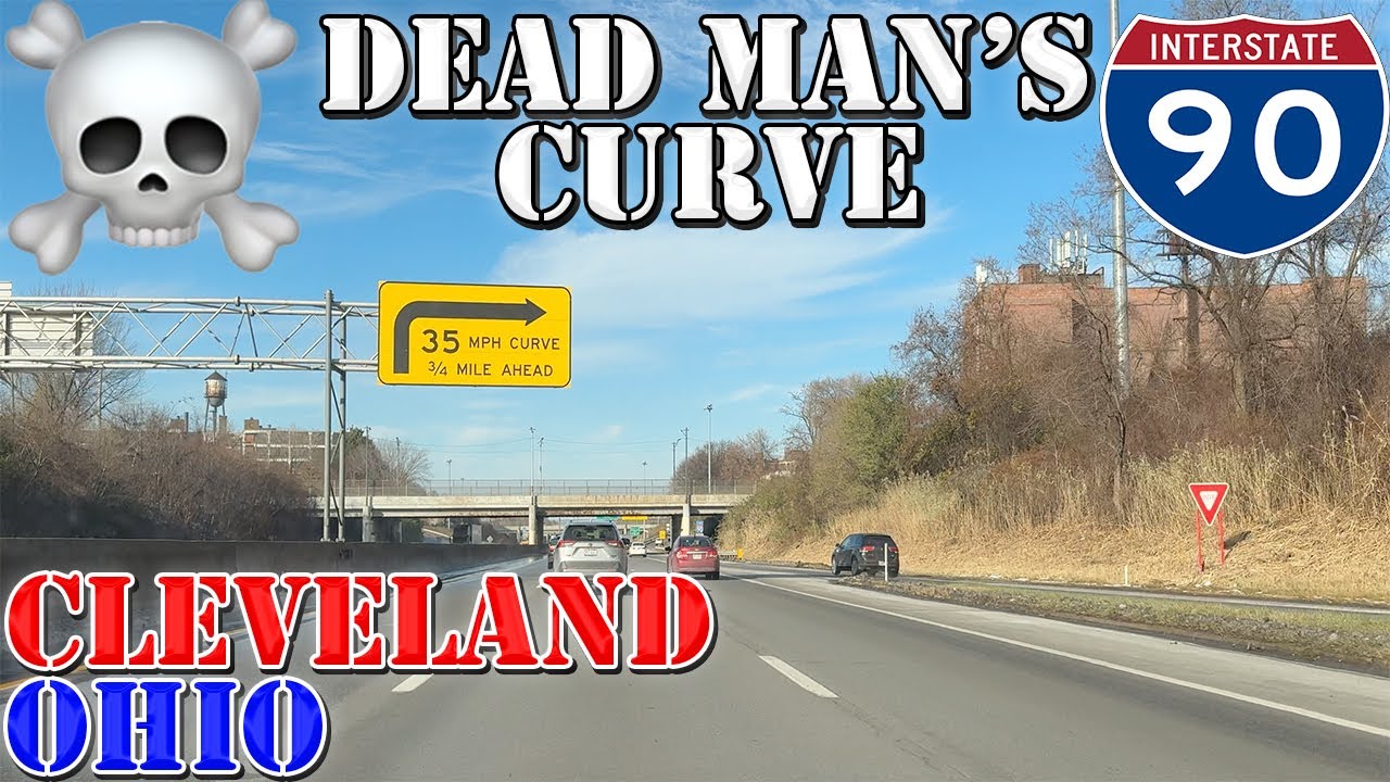 I-90 - Dead Man's Curve - Cleveland - Ohio - 4K Infrastructure Drive ...