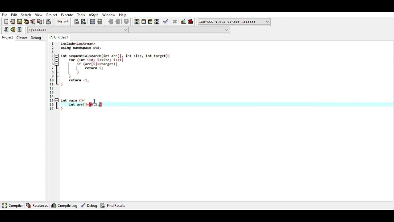 Cara mengimplementasikan sequential search dalam bahasa c++ - YouTube