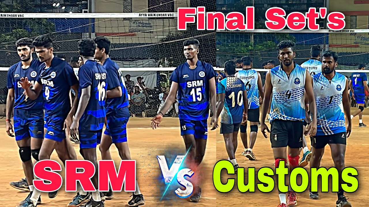 Fighting Match💥 SRM Vs Customs 💥 Final Set’s 👌 Nagercoil Match - YouTube