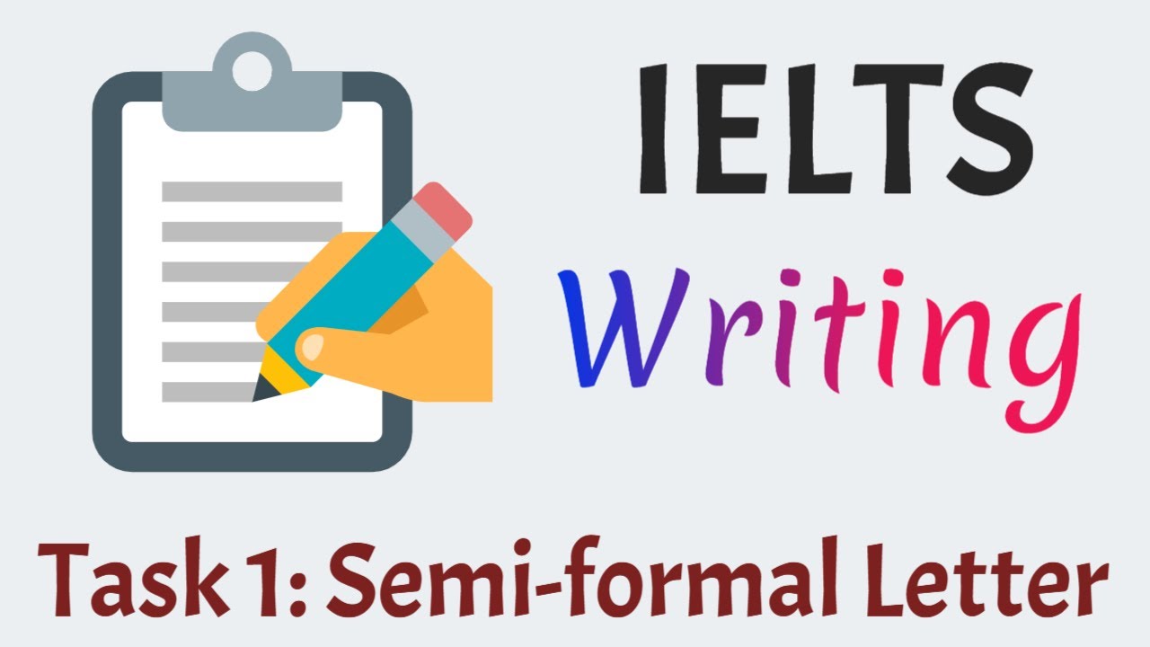 IELTS General Writing Task 1: Semi-formal letter - YouTube