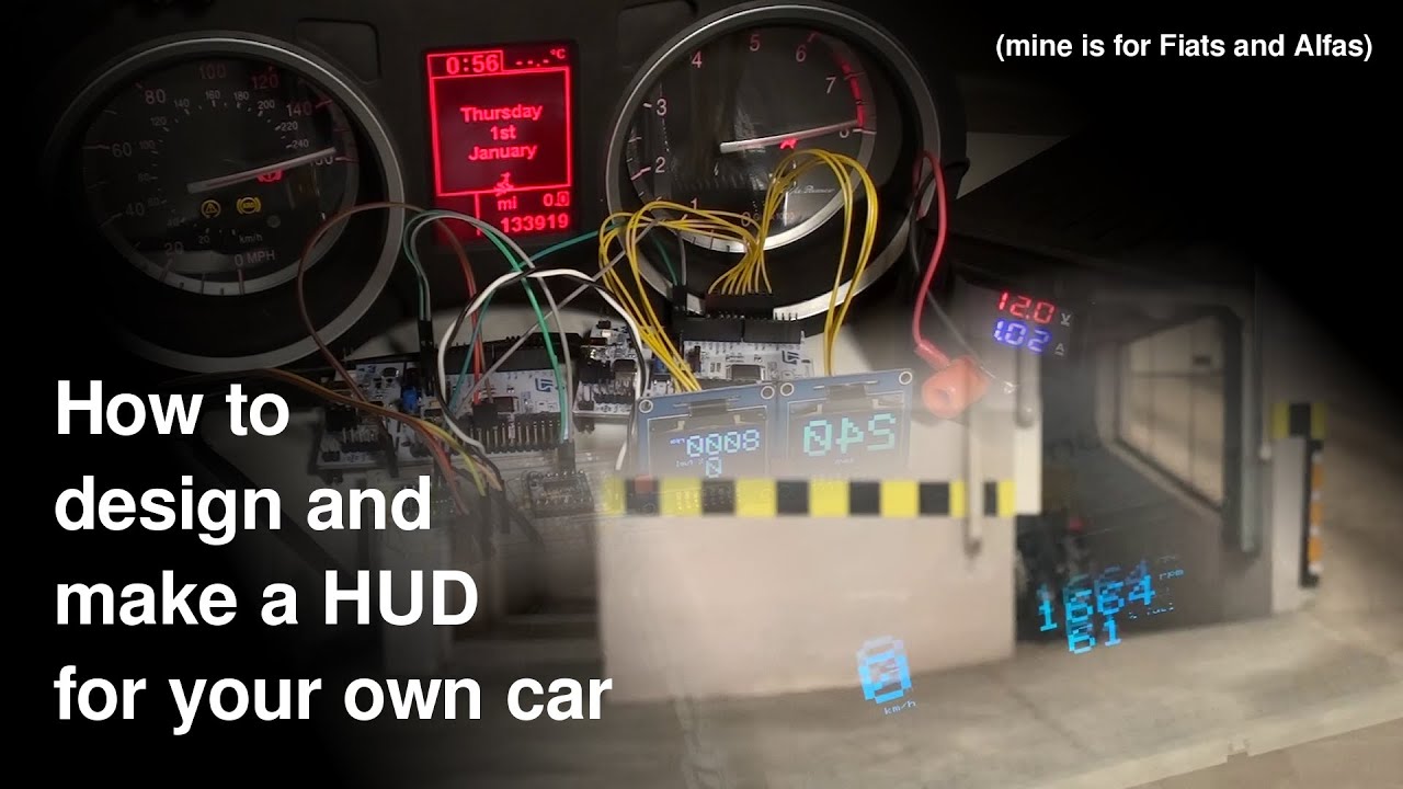 How to make a HUD for your own car - YouTube
