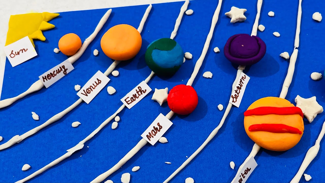 Make solar system project with clay/how many planets in solar system ...