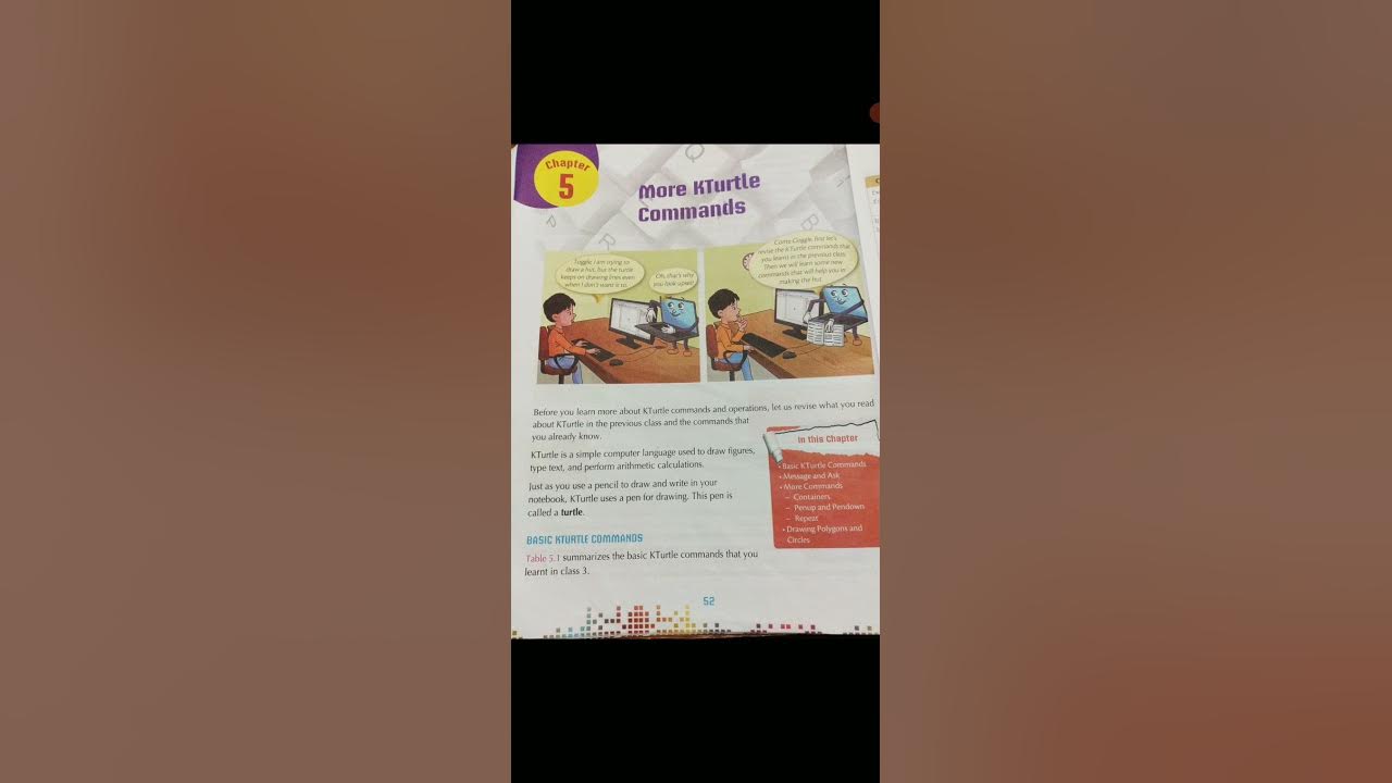 Class lV ; Ch 5 - Basic Commands of KTurtle - YouTube