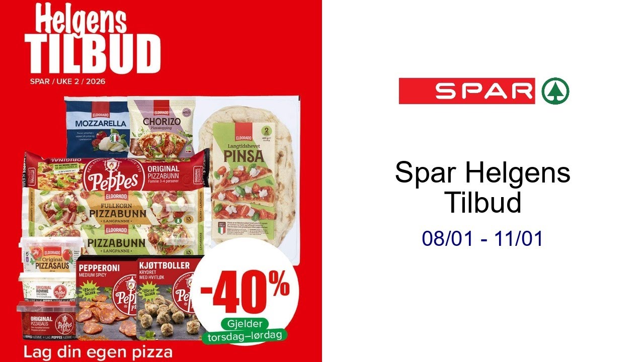 Spar Helgens Tilbud 08/01 - 11/01 - YouTube