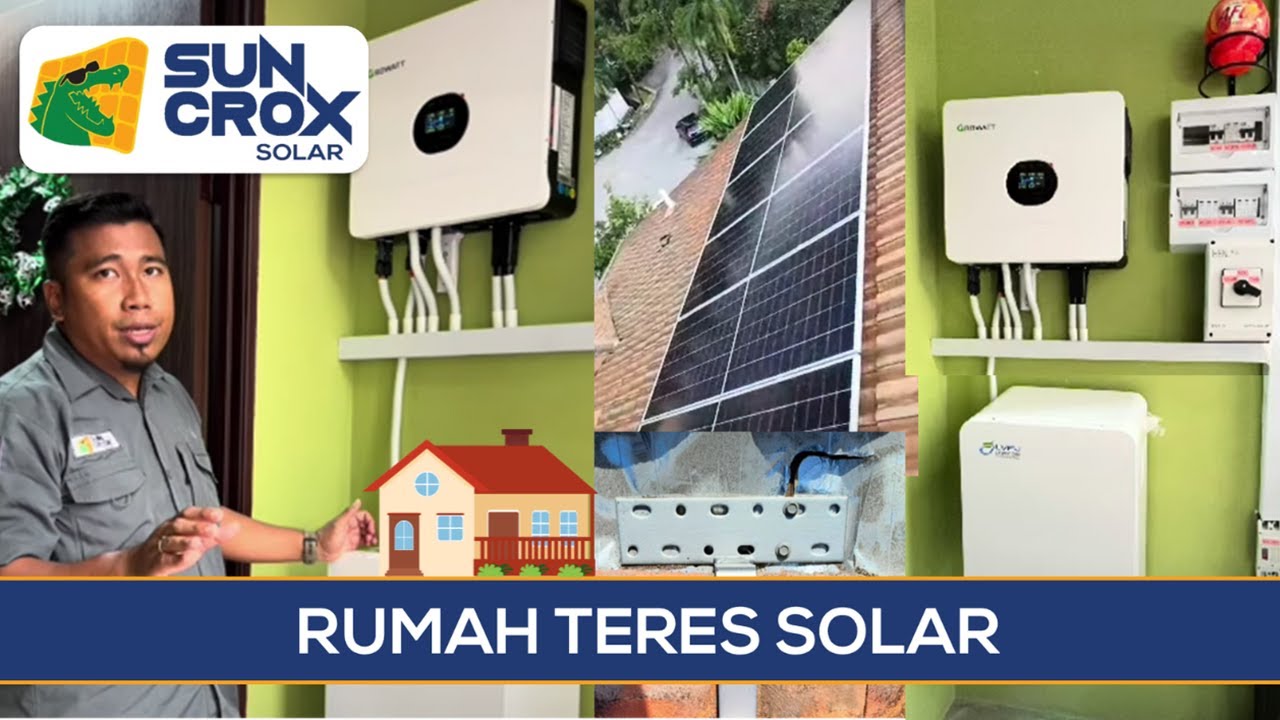 RUMAH TERES SOLAR Sistem Hybrid Tenaga Solar satu fasa berbateri 10kWh ...