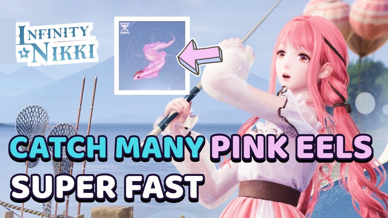how to catch MANY pink eel FAST and easy // Infinity Nikki Event Guides ...