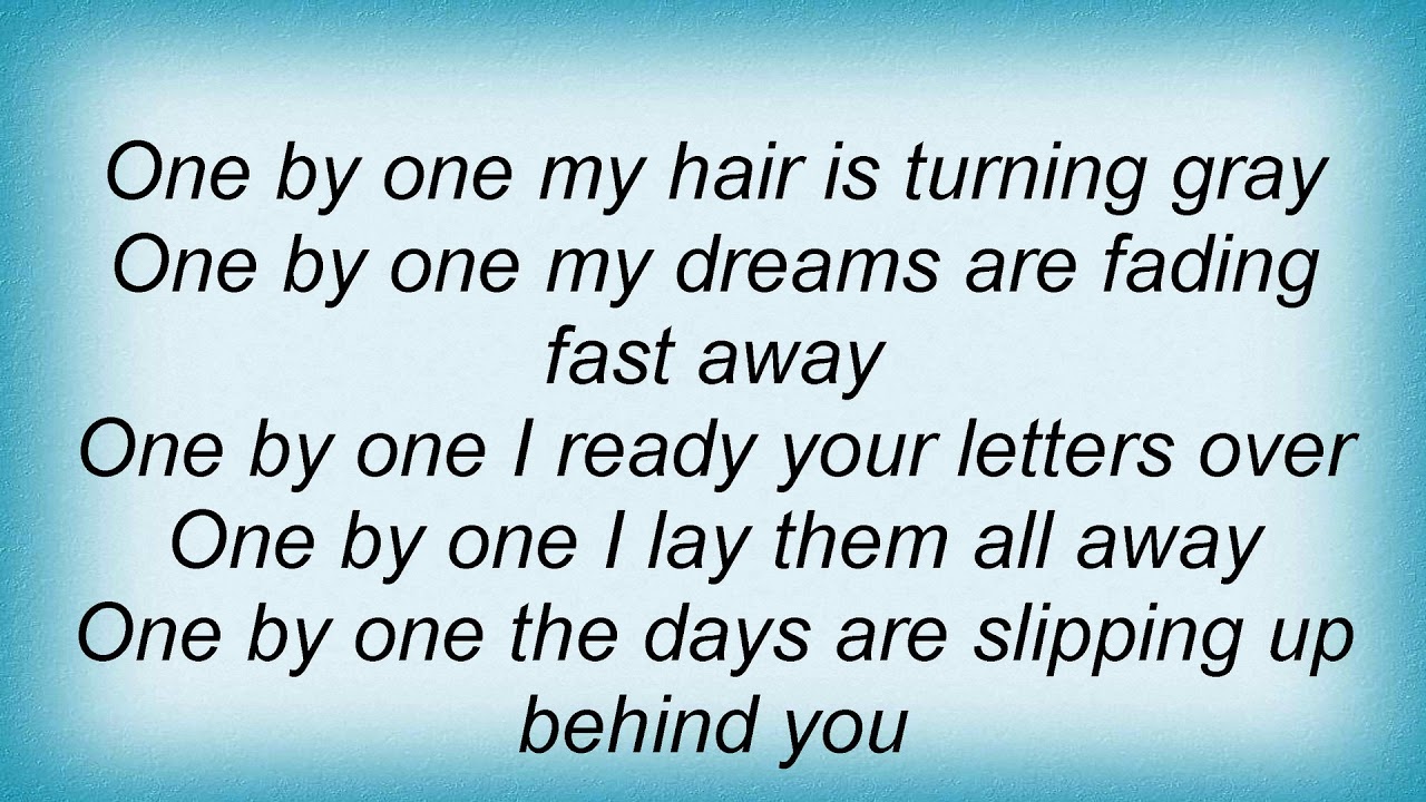 Billy Bragg - One By One Lyrics - YouTube