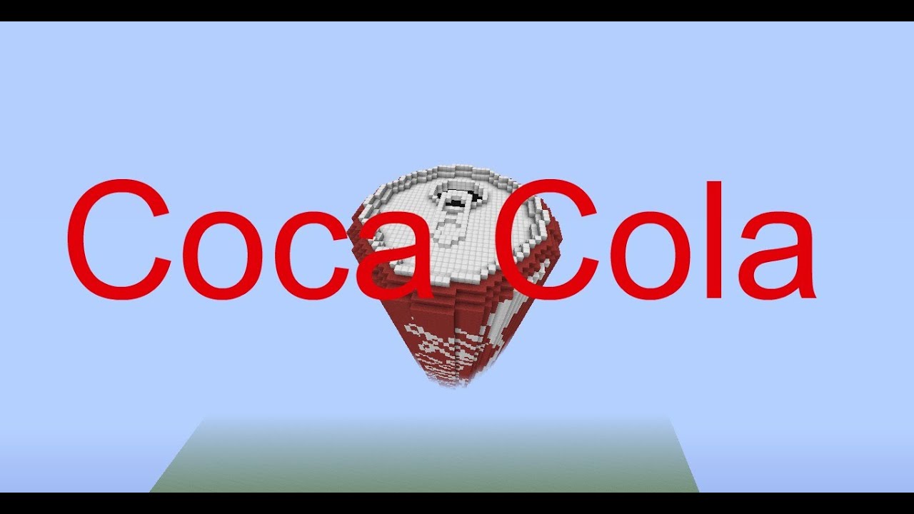 Giant Minecraft Coca Cola can - YouTube