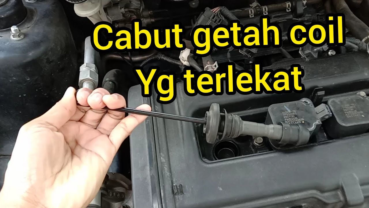 cara cabut getah ignition coil yg terlekat pada spark plug (saga fl ...