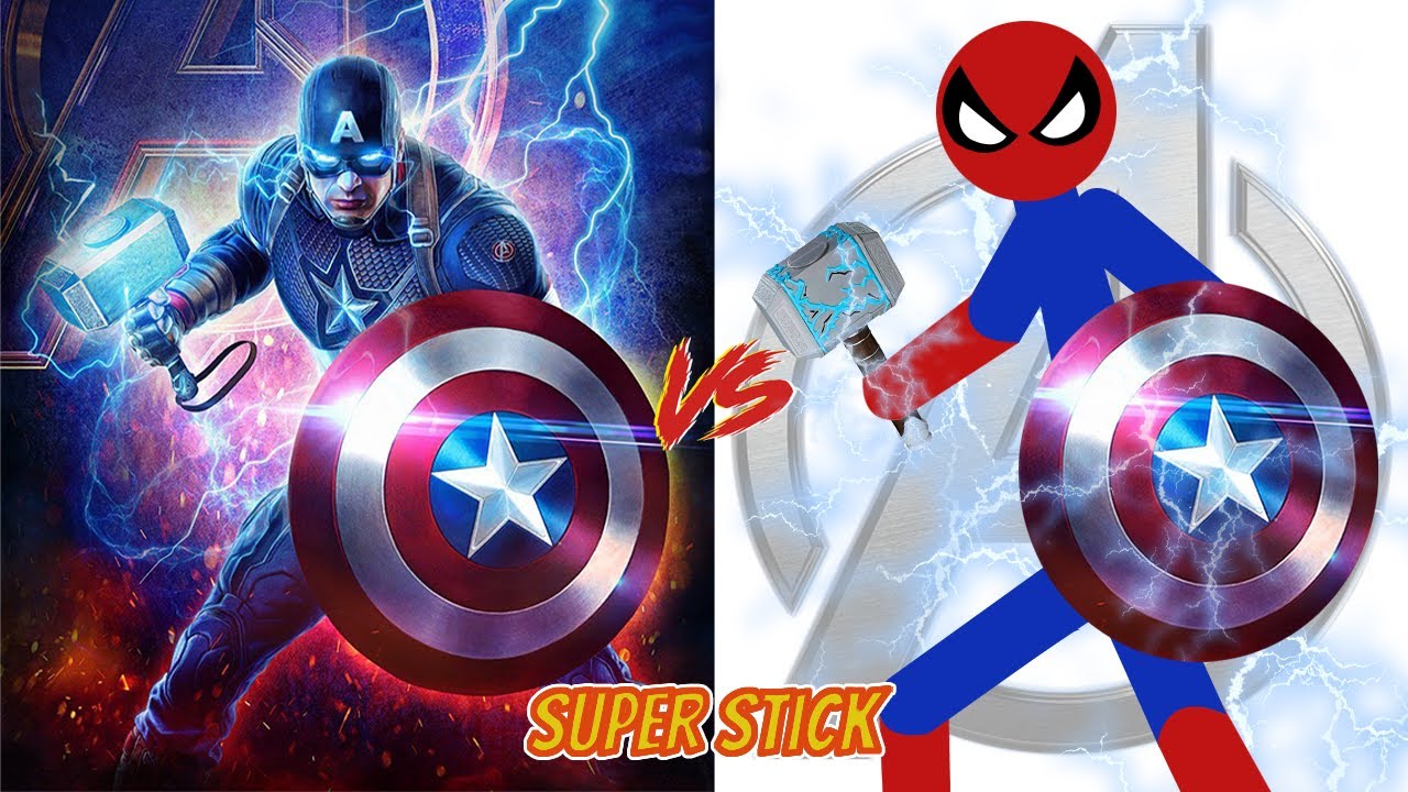 Captain America vs Stickman | Stickman Dismounting funny moments | Best ...