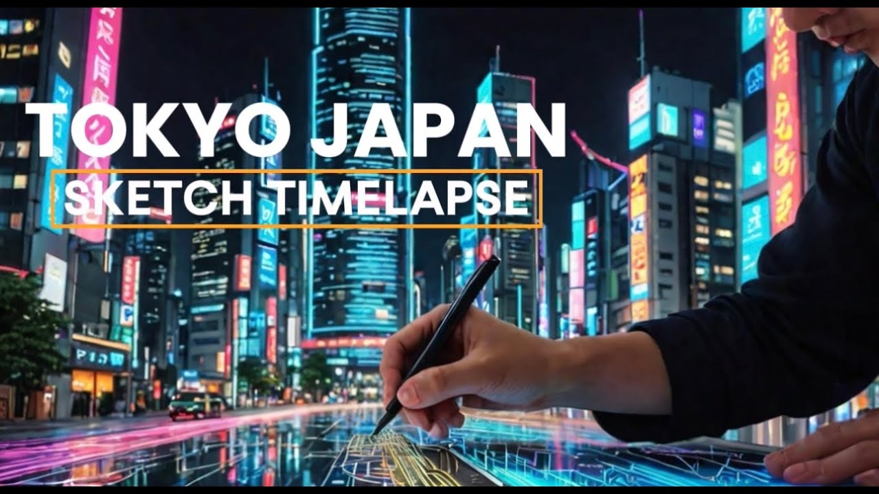 TOKYO JAPAN TIMELAPSE | Shinjuku City Sketch Come to Life - YouTube