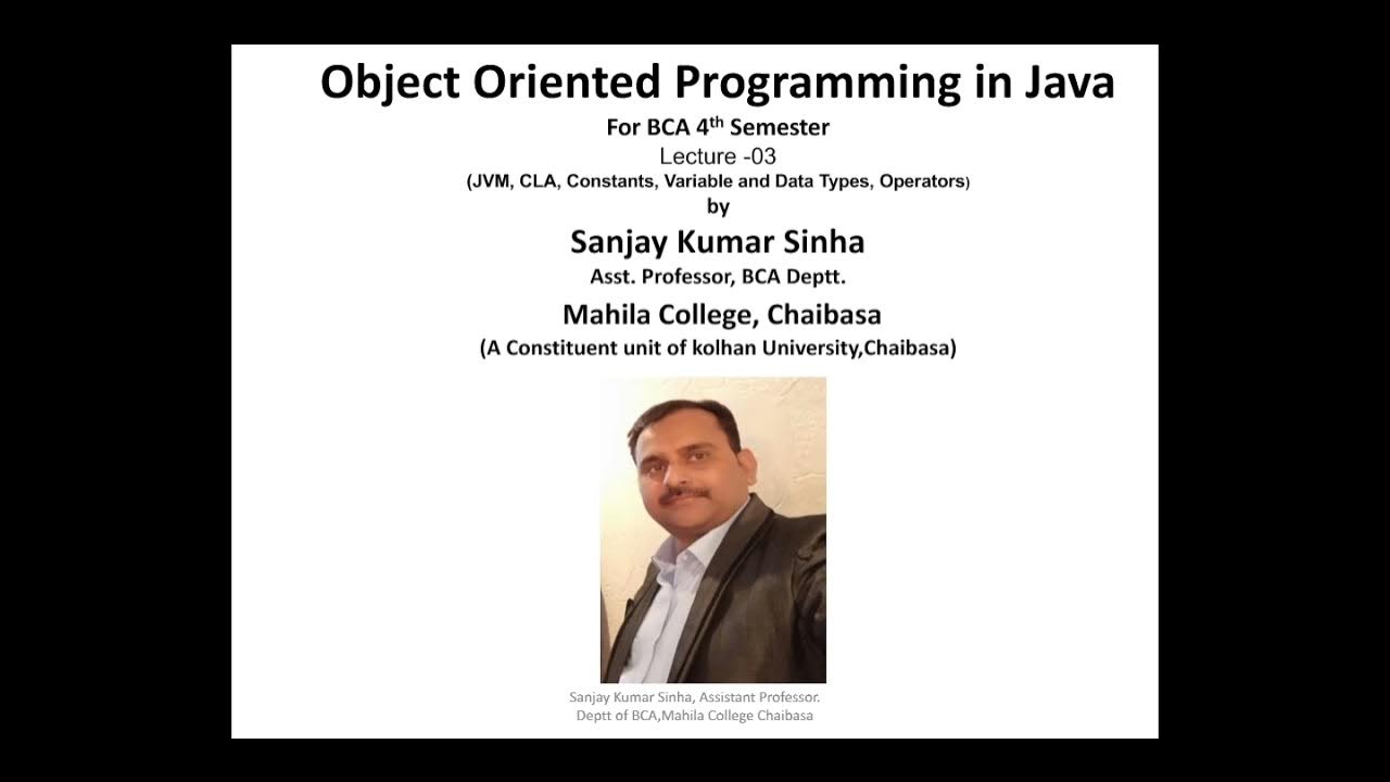 Object Oriented Programming in Java (BCA 4th sem), 4th Lecture - YouTube