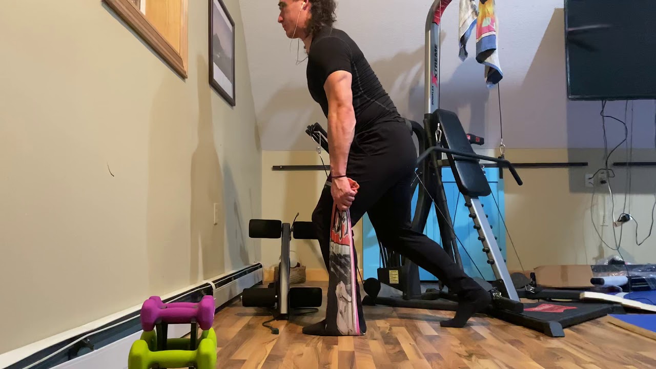 Exercise Index: Overcoming Isometric Towel Single Leg Pull - YouTube