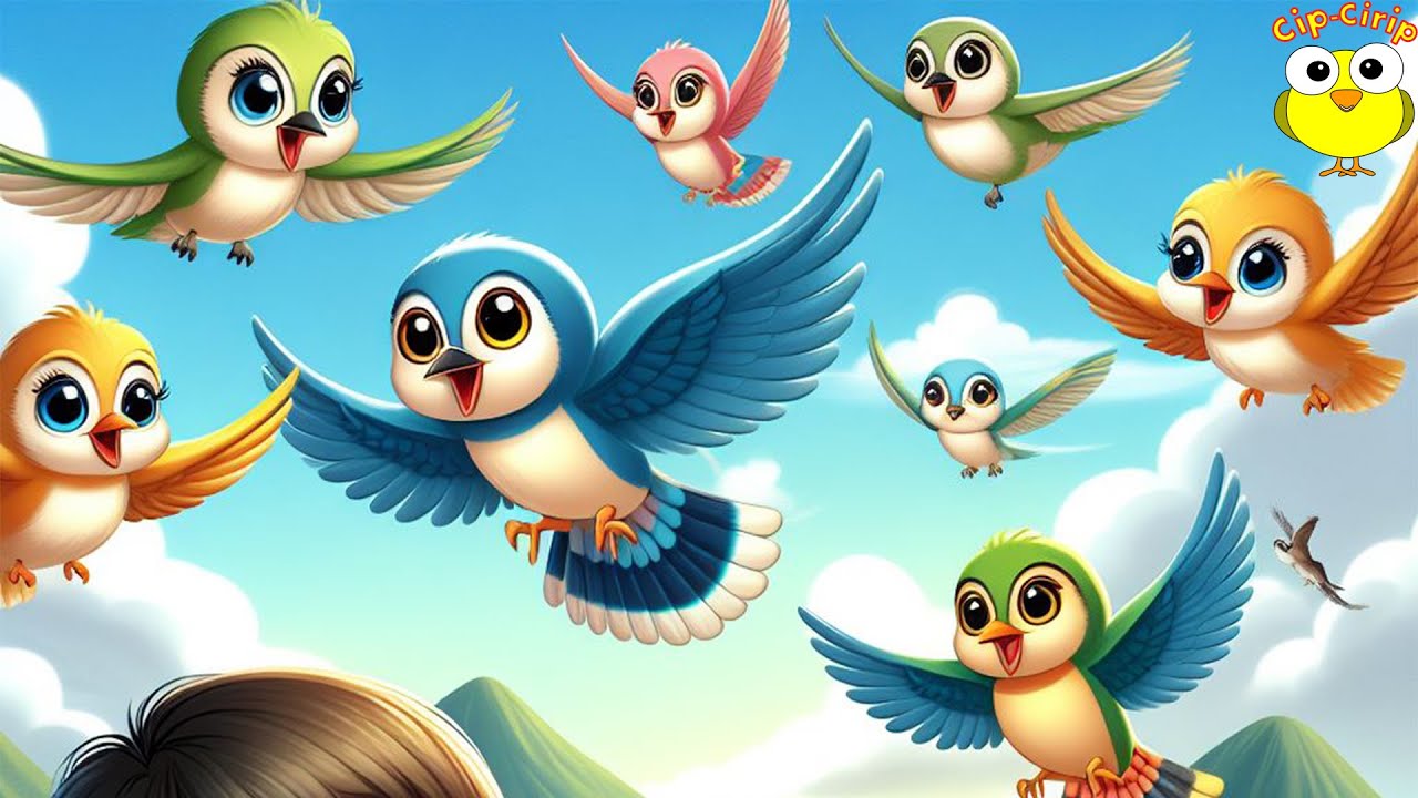 Pasarele colorate, toate parca-s desenate - Cantece pentru copii ...