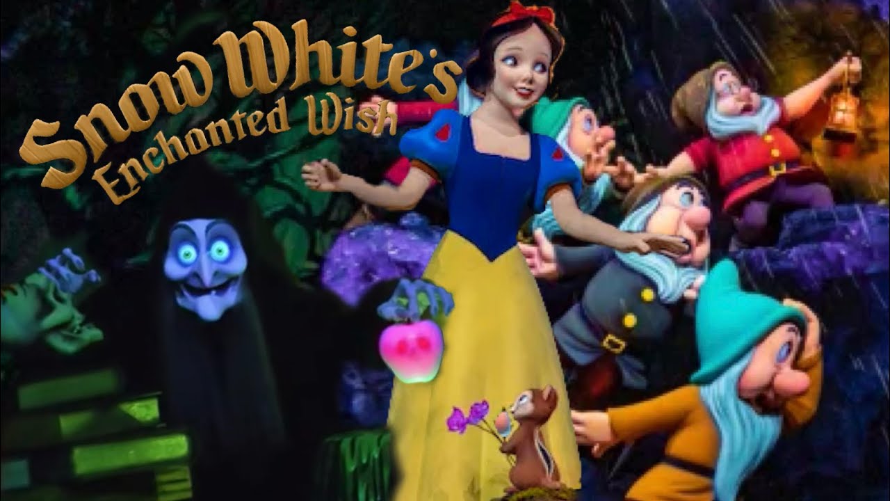 All New Disneyland Snow White's Enchanted Wish Ride | Disneyland 2021 ...