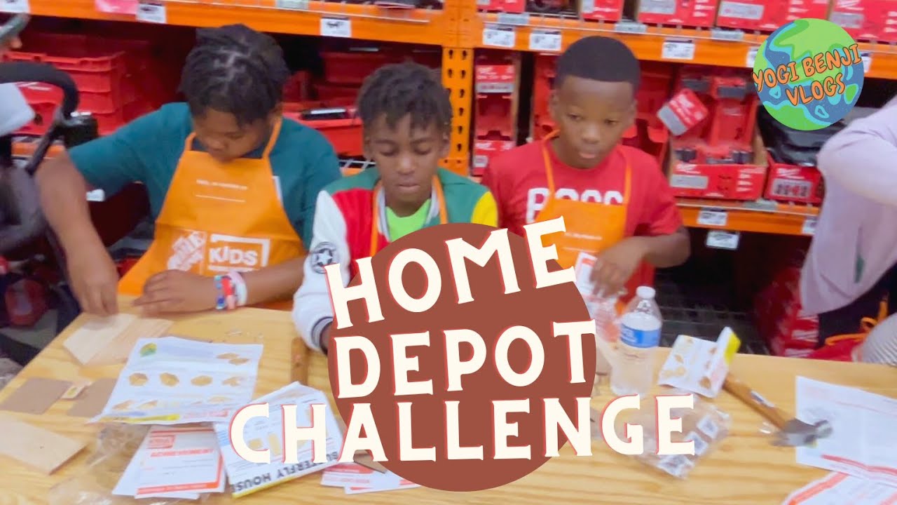 YOGI BENJI VLOGS| THE HOME DEPOT CHALLENGE - YouTube