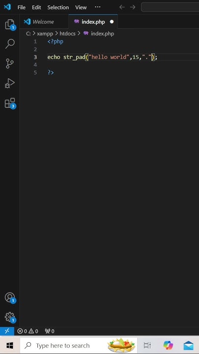str_pad() function in php #viralshorts #shorts #php #coding - YouTube