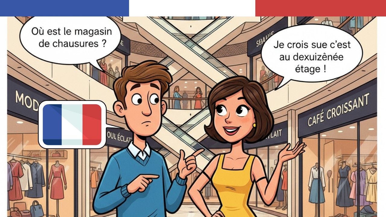 Everyday French Conversation at the Mall – Practice French Listening ...