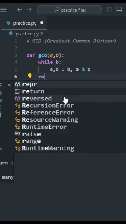 Greatest Common Divisior Python Pythonprogrammingcodinglearnpython Pythonforbeginners