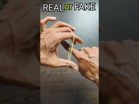 😱Best Rubber Band MAGIC TRICK ! Real or Fake ?  #shorts