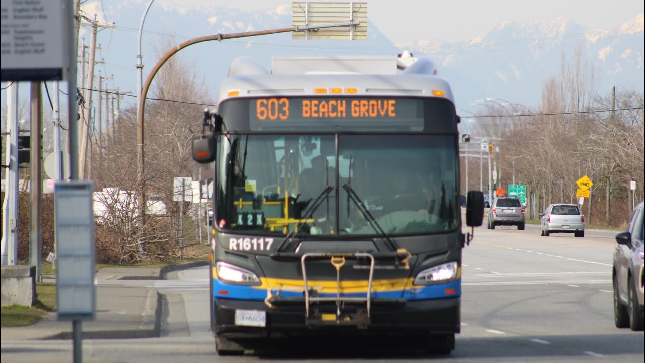 TransLink 2016 New Flyer XD40 - R16117 on 603 Beach Grove - YouTube