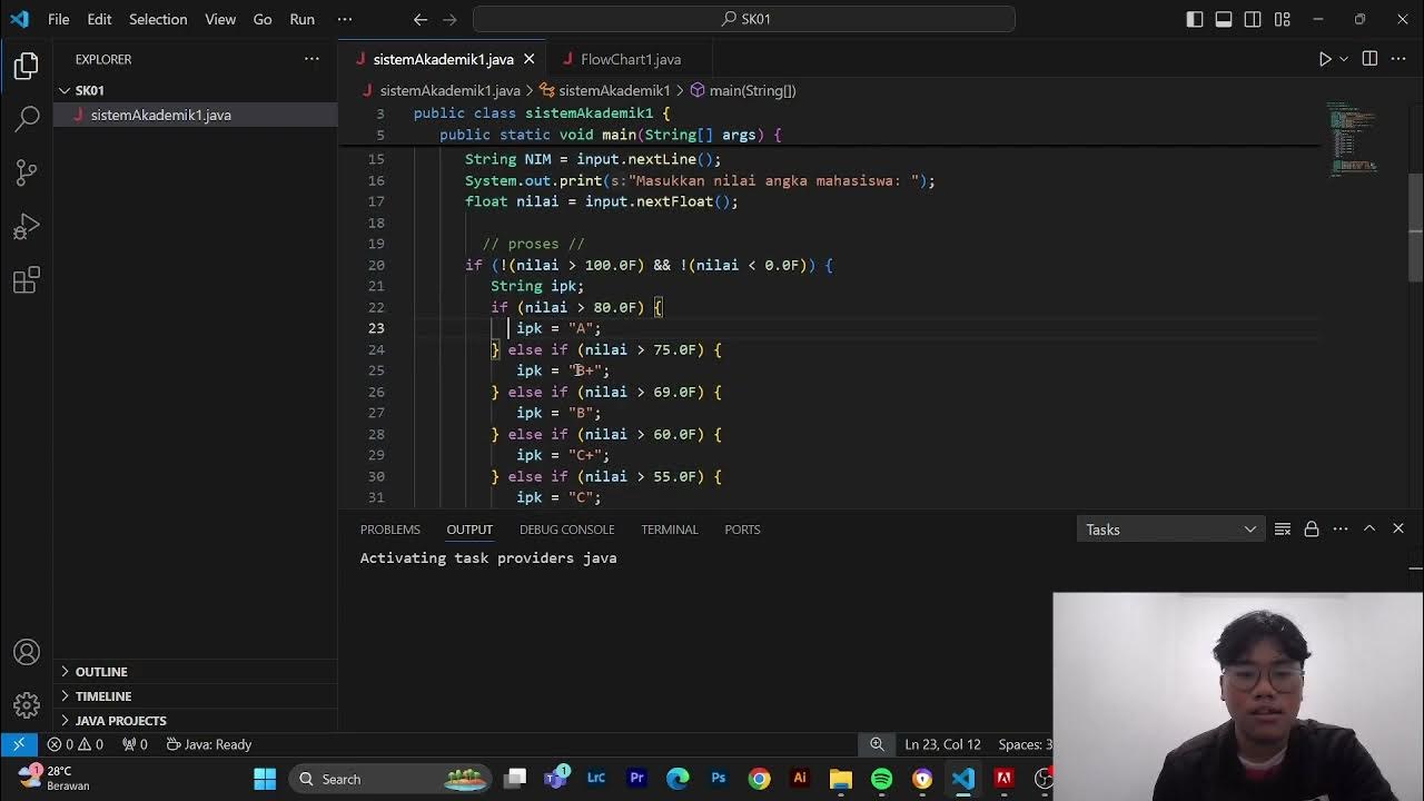 TUGAS SK01 PEMROGRAMAN DASAR - YouTube
