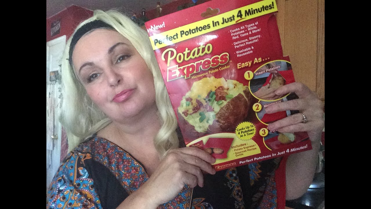 Potato Express Microwave Potato Cooker Review & Demo - YouTube