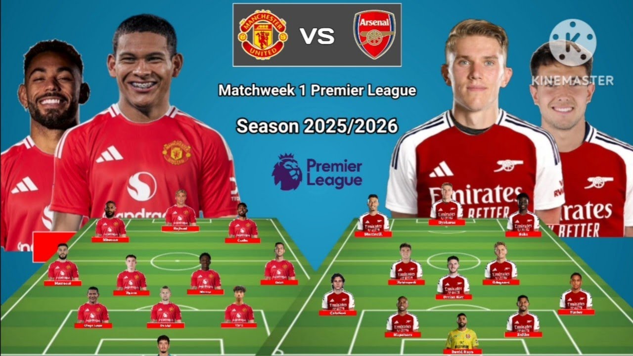 Difference Line Up Manchester United vs Arsenal With Transfer Confirmed ...