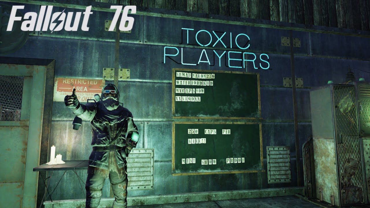 Fallout 76 - The Toxic Players List - YouTube