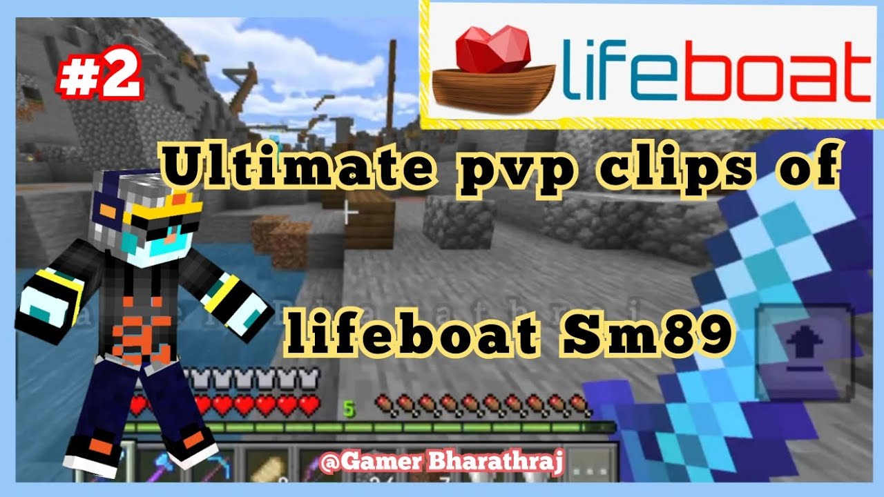 ultimate pvp clips of lifeboat sm89 #2 || gamer bharathraj - YouTube