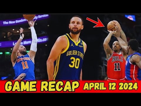 🏀GSW BEAT POR | NYK VS BOS | CHI VS DET | game recap April 12 2024 #nba - YouTube