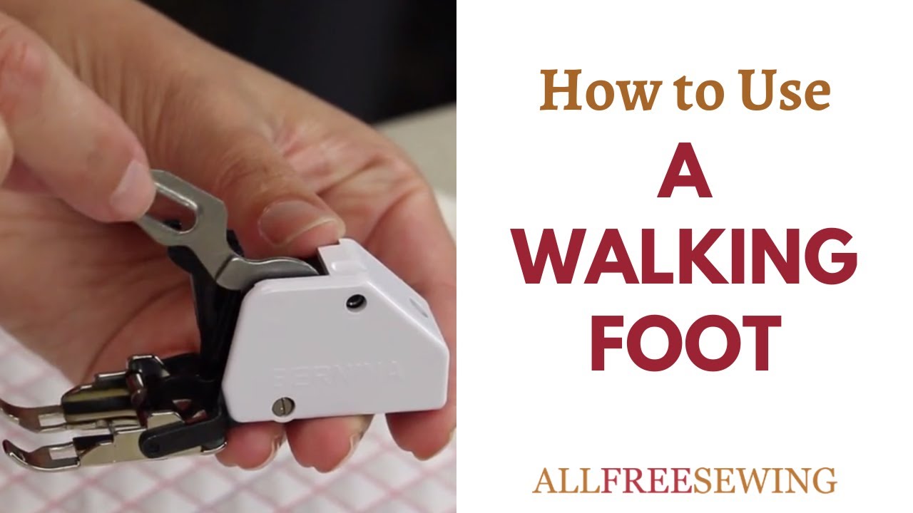 How to Use a Walking Foot on a Sewing Machine - YouTube