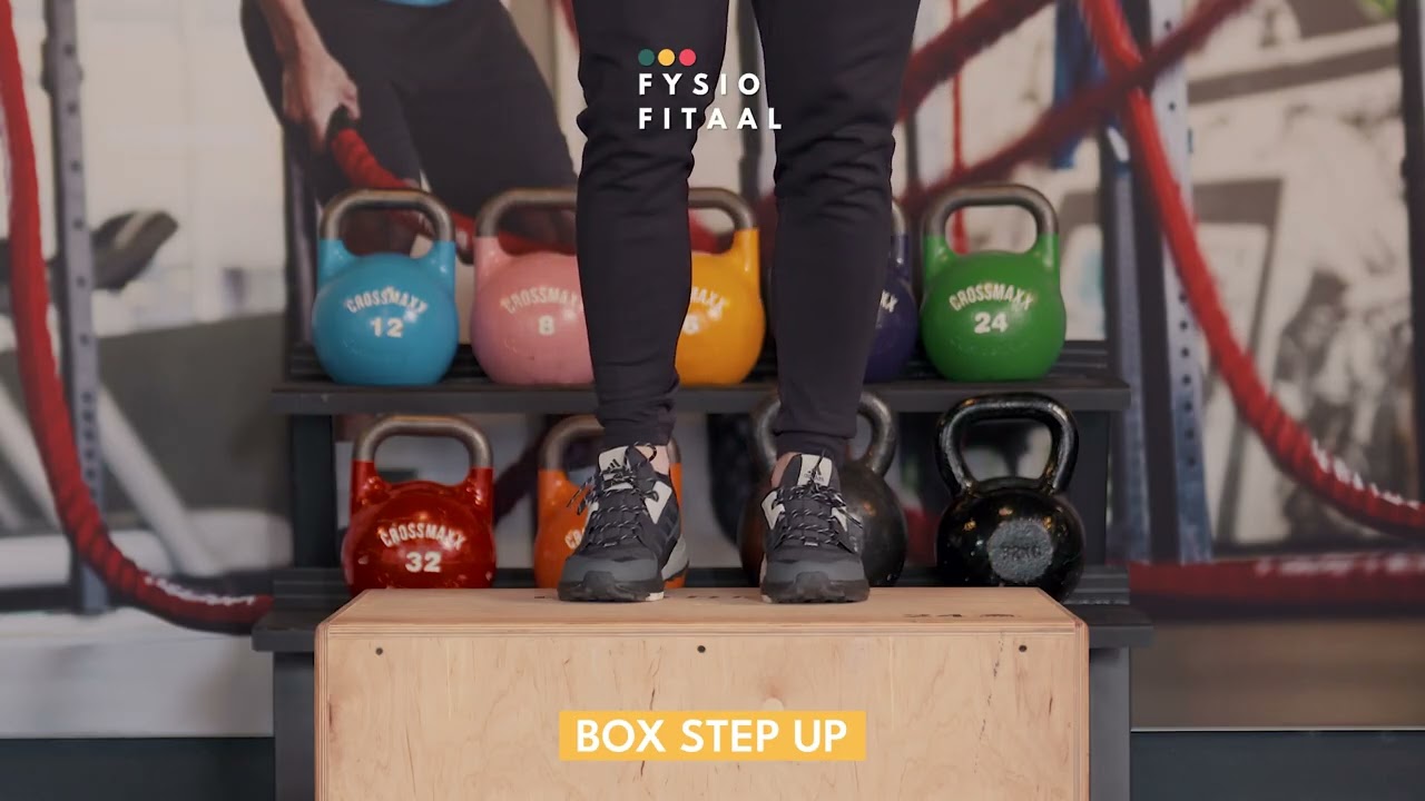 Step up Box | Fysio Fitaal | Fysiotherapie uit Tilburg - YouTube
