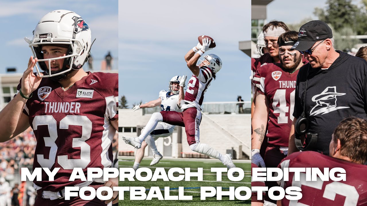 My Approach to Editing Football Photos - YouTube